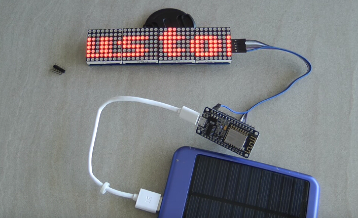 Max7219 Dot Matrix Module 8x32 Mcu Control Drive Module Red Led Display Module With 5p Dupont Wire 